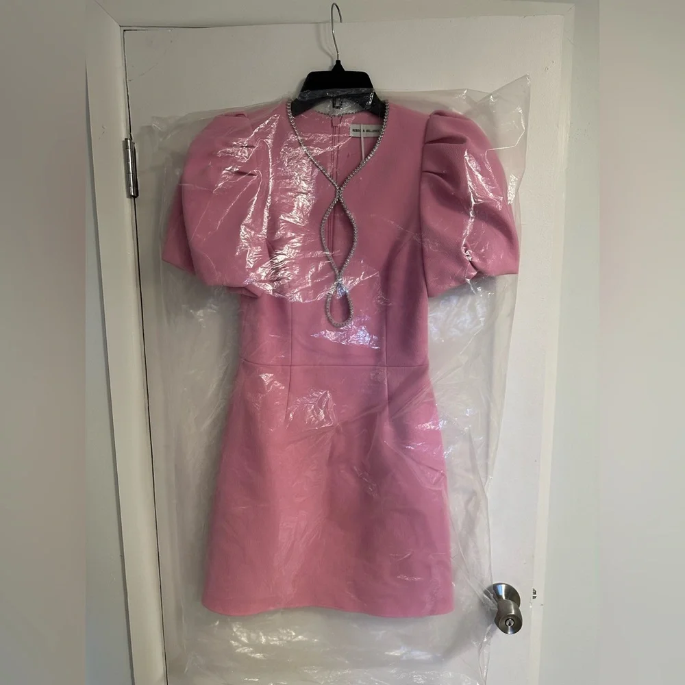Rebecca Vallance | Dresses | Rebecca Vallance Pink Karina Puff Sleeve ...